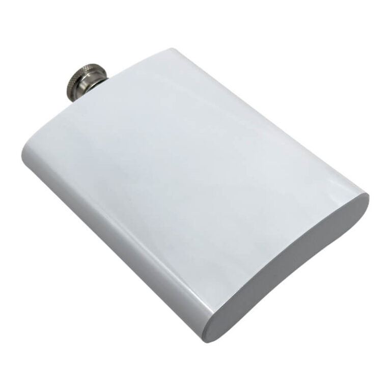 Sublimation Flask 200ml White Stainless Steel Hip Flask