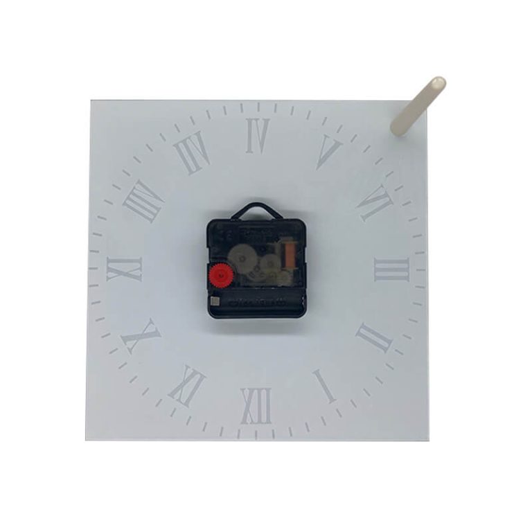 Sublimation glass square clock with nr's | Titan Jet Africa