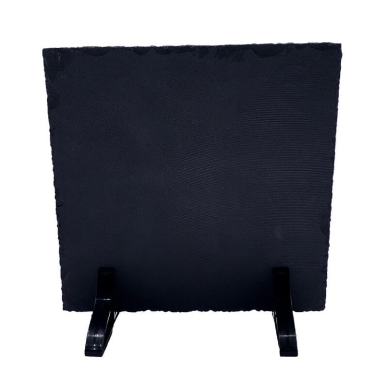 Sublimation 20x20cm Stone Photo Display Black and White