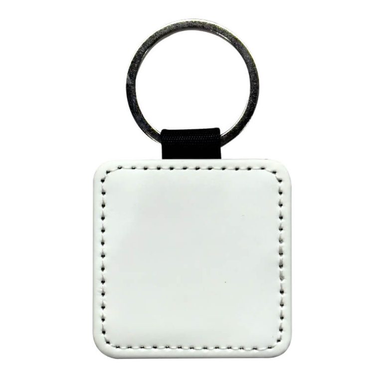 PU Keyring Square Silver Glitter | Titan Jet Africa