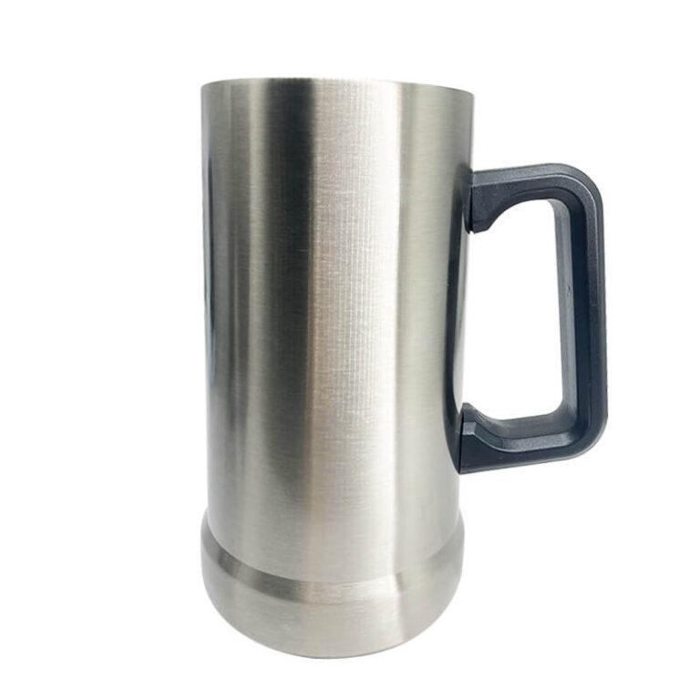 Sublimation 23oz Silver Stainless Steel German Beer Mug