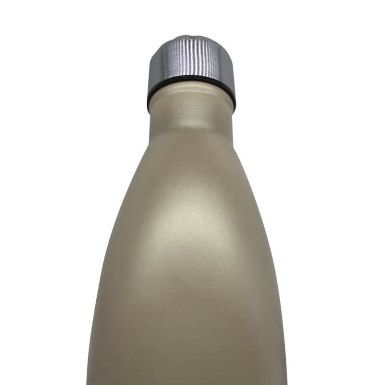 Double Wall Stainless Steel 500ml Engraving Water Bottle Khaki - 11oz ...