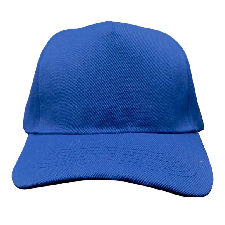 Sublimation Blank Blue Polyester 5 Panel Executive Cap
