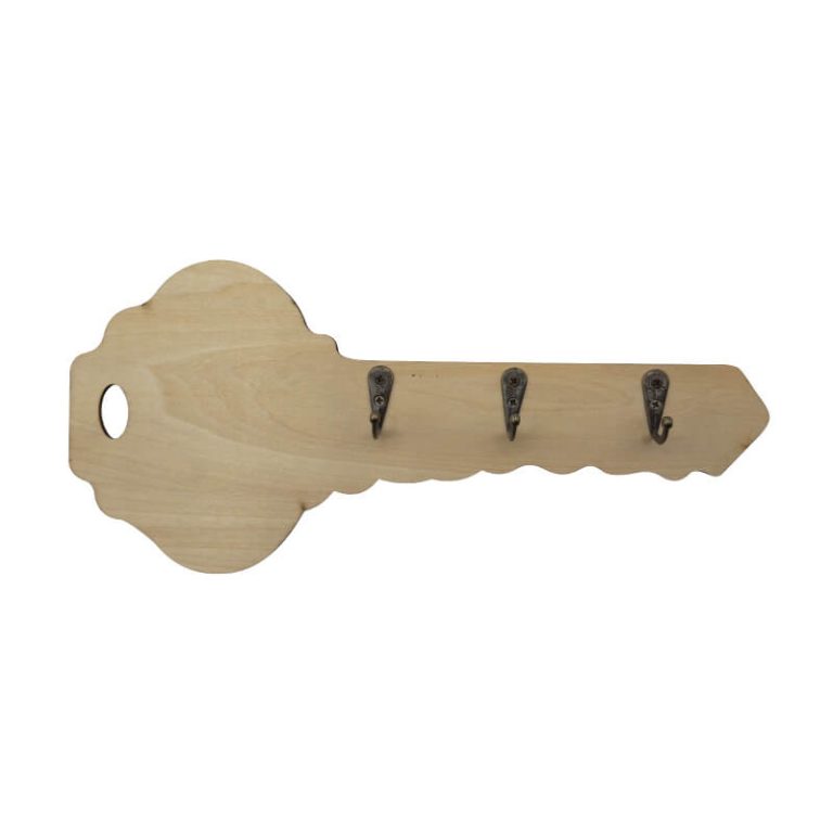 Sublimation & Engraving Superwood Key Shape Wall Key Holder | Titan Jet ...