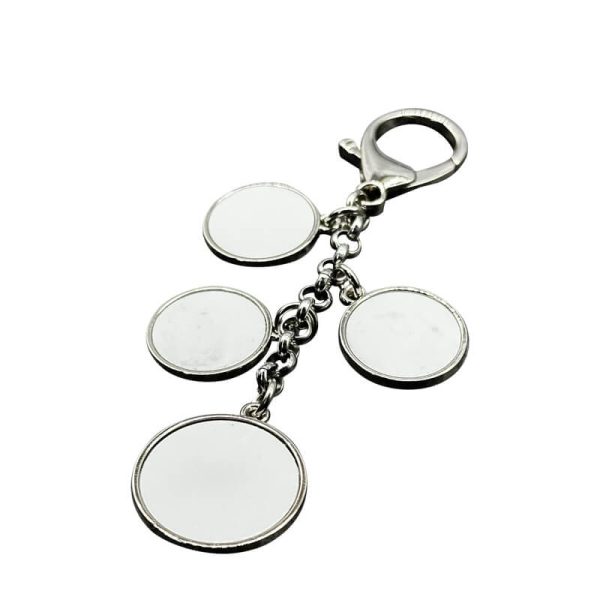 Sublimation Metal Keyring With Charms