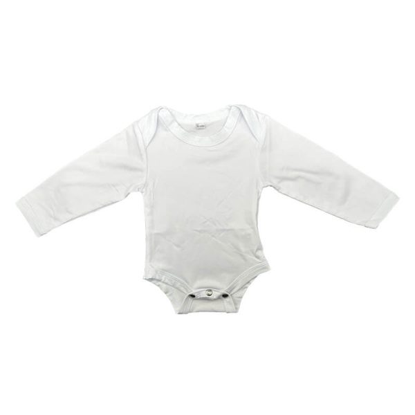 Sublimation 0-3 Months Long Sleeve Baby Grow