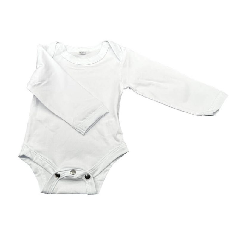 Sublimation 0-3 Months Long Sleeve Baby Grow